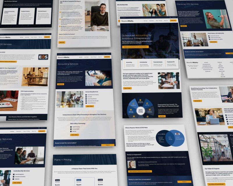 Accounting Website Design for Resolve Works